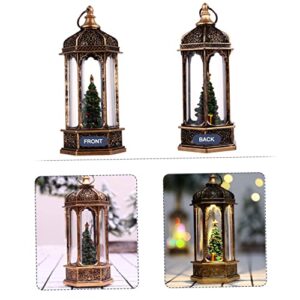 Abaodam Christmas Decor Christmas Lights Christmas Snow Globes Adornos para Mesa De Christmas Decorations Christmas Tabletop Lights Decorative Christmas Lantern Xmas Light