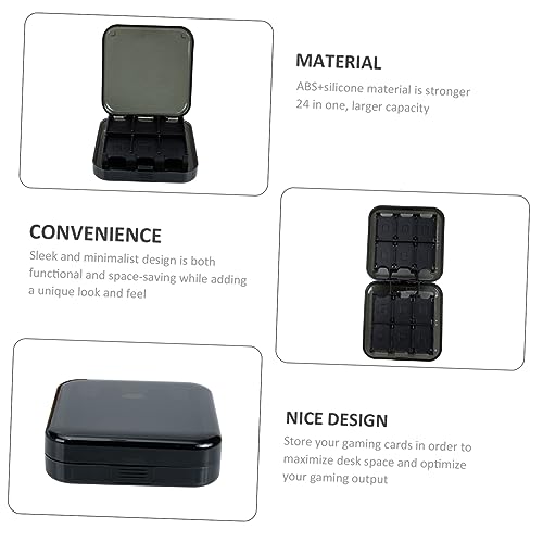 ibasenice 3pcs game cartridge Game Storage game holder gaming organizer game card organizer game card protective case game card carrying case portable hard shell protector card box lite abs