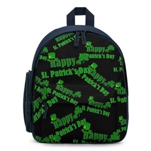 happy st.patrick's day mini backpack cute travel bag with pocket shoulder bag ligntweight daypack durable back pack