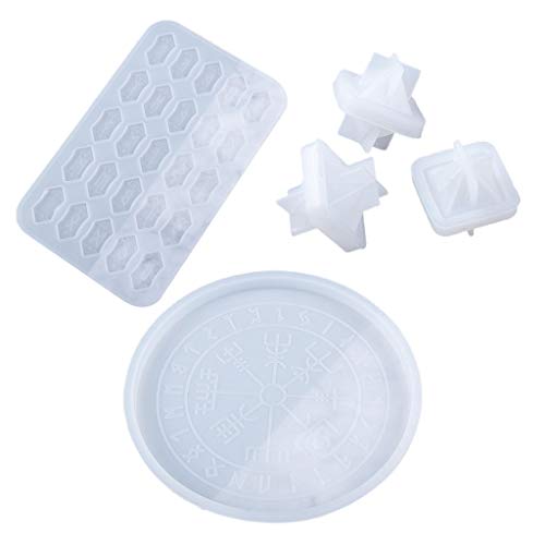 Runes Symbol Cards Epoxy Resin Mold Divination Board Silicone Mould Resin Silicone Tray Molds Casting Mold for Epoxy Resin