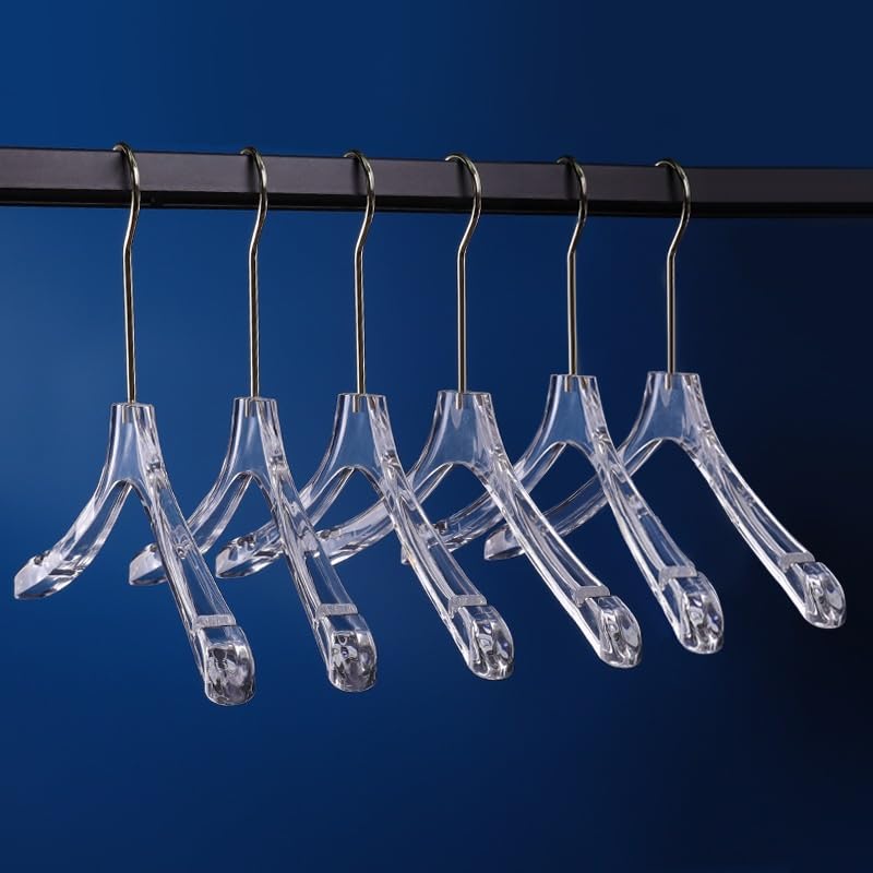 ZHYHSM-111 Acrylic Clothes Rack Clothing Store Display Clothes Rack Crystal Acrylic Hanging Clothes Racks