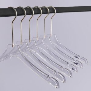 ZHYHSM-111 Acrylic Clothes Rack Clothing Store Display Clothes Rack Crystal Acrylic Hanging Clothes Racks