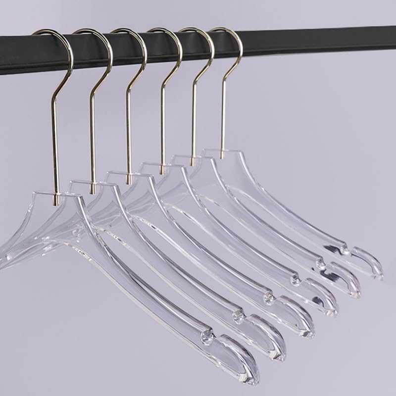 ZHYHSM-111 Acrylic Clothes Rack Clothing Store Display Clothes Rack Crystal Acrylic Hanging Clothes Racks