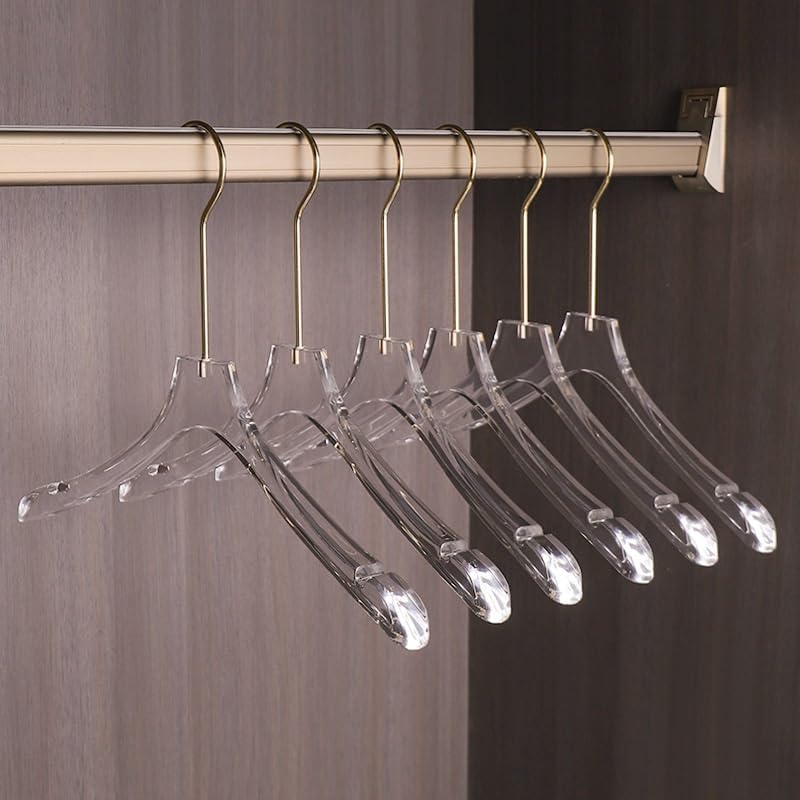 ZHYHSM-111 Acrylic Clothes Rack Clothing Store Display Clothes Rack Crystal Acrylic Hanging Clothes Racks