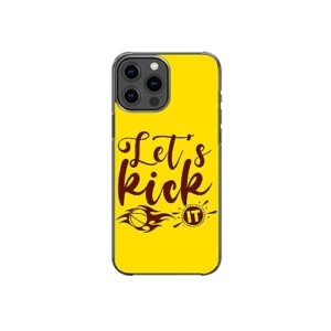 let's kick it sports motivational inspirational positive pattern art design anti-fall and shockproof gift iphone case (iphone xr)