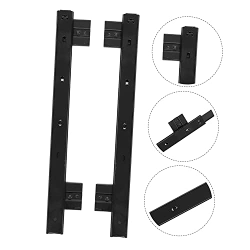 NOLITOY 2 Pairs Keyboard Rails Keyboard Tray Slide Office Keyboard Slide Drawer Rails Drawer Tray Heavy Duty Bearing Slides Keyboard Slide Out Tray Multi-Functional Keyboard Rail Computer