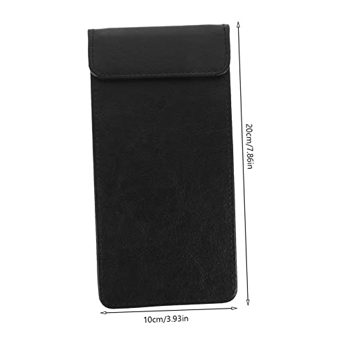 Cabilock 2pcs Bill Folder Paper folders Pocket Note pad Leather Folder Planner clipboard Bill Book Small Server notepads exam Paper Base Clip Boards Paper File Base Mini Paper Clip Pallet