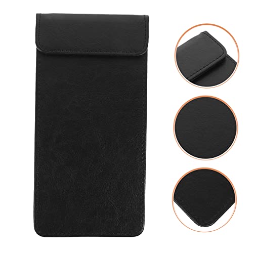 Cabilock 2pcs Bill Folder Paper folders Pocket Note pad Leather Folder Planner clipboard Bill Book Small Server notepads exam Paper Base Clip Boards Paper File Base Mini Paper Clip Pallet