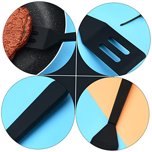 HAKIDZEL 2pcs Silicone steak spatula mini spatula silicone turner spatula cream eggs icing spatula silicone spatulas pancake turner silicone kitchenware restaurant kitchenware cookware flat