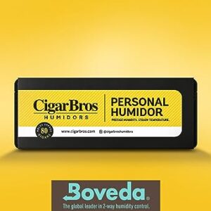 CigarBros + Boveda Personal Humidor: Precise Humidity. Steady Temperature. Holds up to 80 Cigars!