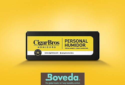 CigarBros + Boveda Personal Humidor: Precise Humidity. Steady Temperature. Holds up to 80 Cigars!