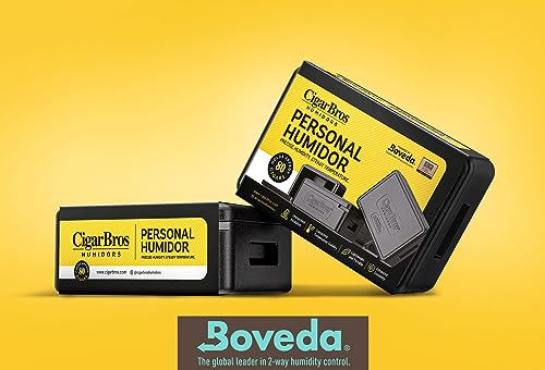 CigarBros + Boveda Personal Humidor: Precise Humidity. Steady Temperature. Holds up to 80 Cigars!