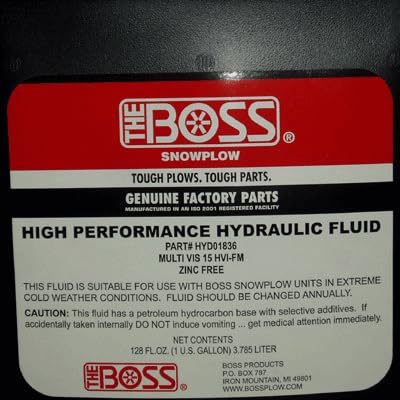 Boss Snowplow Hydraulic Fluid Oil 1 Gallon HYD01836