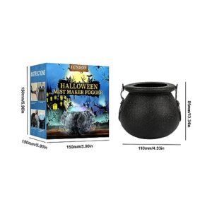 Halloween Mini Mist Maker, Small Pond Fog Machine Atomizer Air Humidifier Perfect Mist Maker Fogger, Witch Cauldron Fogger, Black Witch Jar Atomizer Lamp Punch Bowl - Home Garden Gift Decoration (1pc)