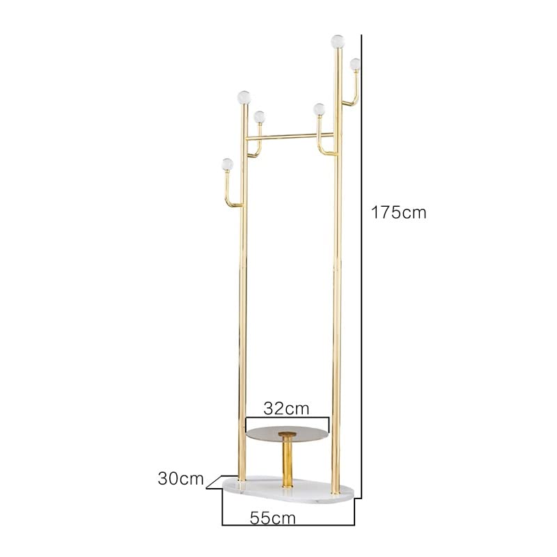 LUKEO Clothes Hanger Stand Space Saving Assembly Floor Shelf Clothes Hanger Stand Appendiabiti Furniture