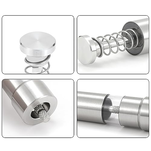 Manual And Grinder Set Thumb Push Mill Stainless Steel Sauce Grinders With Metal Holder Kitchen Mill