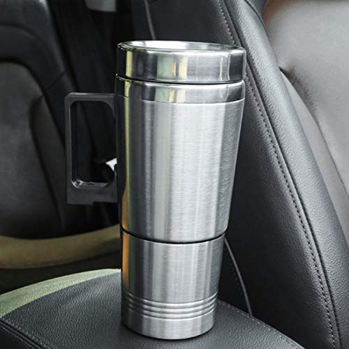 XIXIAN Car Electric Kettle,Electric Car Kettles Boiling Heat Cup Insulation Insulated Bottles 300ml 24V Stainless Steel Cigarette Lighter Plug