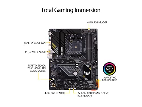 Micro Center AMD Ryzen 5 5600X Processor 6-core Bundle ASUS TUF Gaming B550-PLUS WiFi AM4 ATX Motherboard and PowerSpec 650W 80+ Gold Fully Modular PSU