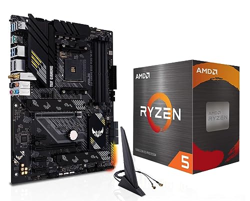 Micro Center AMD Ryzen 5 5600X Processor 6-core Bundle ASUS TUF Gaming B550-PLUS WiFi AM4 ATX Motherboard and PowerSpec 650W 80+ Gold Fully Modular PSU