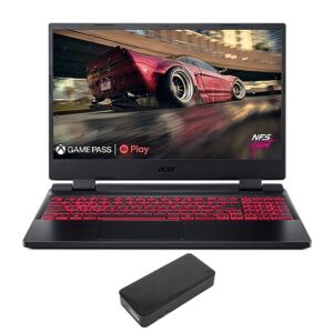 acer Nitro 5 Gaming & Entertainment Laptop (AMD Ryzen 7 6800H 8-Core, 64GB DDR5 4800MHz RAM, 2TB PCIe SSD, GeForce RTX 3070 Ti, 15.6" 165 Hz Quad HD (2560x1440), Win 11 Home) with DV4K Dock