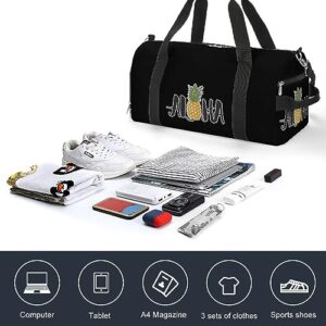 Unique Hawaiian Sports Gym Bag Travel Duffel Bag Weekend Overnight Bag Carry on Bags for Women Men