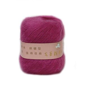 BELOWSYALER Soft Mohair Cashmere Wool Knitting Yarn Hand Knitwear Yarn DIY Shawl Scarf Crochet Thread Supplies