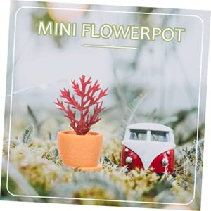 IMIKEYA 30 pcs Mini Flower Pot Succulents Artificial assesseries Artificial Succulent Plant Faux Floral Fake Potted Plant Mini Plant pots Mini Decoration Artificial Mini Potted Plants Moss