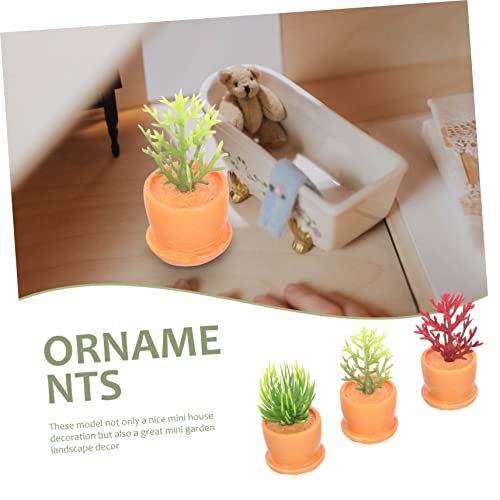 IMIKEYA 30 pcs Mini Flower Pot Succulents Artificial assesseries Artificial Succulent Plant Faux Floral Fake Potted Plant Mini Plant pots Mini Decoration Artificial Mini Potted Plants Moss