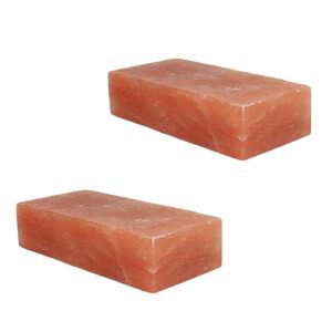 himalayan salt lick 5.5 lbs | pack of 2 | salt lick deer | licking salt for horses |himalayan licking salt for animals | deer salt lick block | salt block for deer | lick brick.