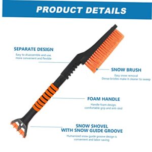 VICASKY Snow Shovel Snow Scraper for Car Glass Squeegee Snow Brush for Car Auto Snow Removal Tool Car Snow Scraper and Brush Car Scraper Ice Brushes Snow Removers Car Snow Remover Deicing