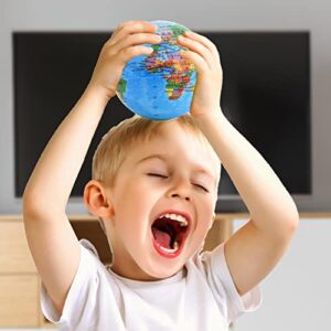 WYNOTT World Map Stress Balls | Squeezable Earth Day Globe Stress Ball,Pressure Relieving Health Balls Globe Pattern Balls for Kids, School, Classroom, and Party Favors