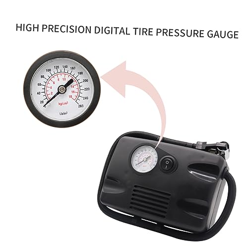 Vaguelly car tire inflator air inflator for Tires 12V Tire Inflator Electric Air Compressor High Pressure Tire Inflator Tire Inflator for Car tire Pressure Gauge Multifunction