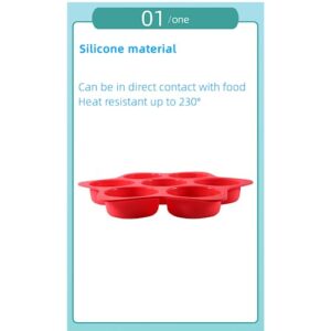 DRemdo Food grade silicone mold tool for baking circular hamburger molds High temperature resistant bread cake oven baking plate molds