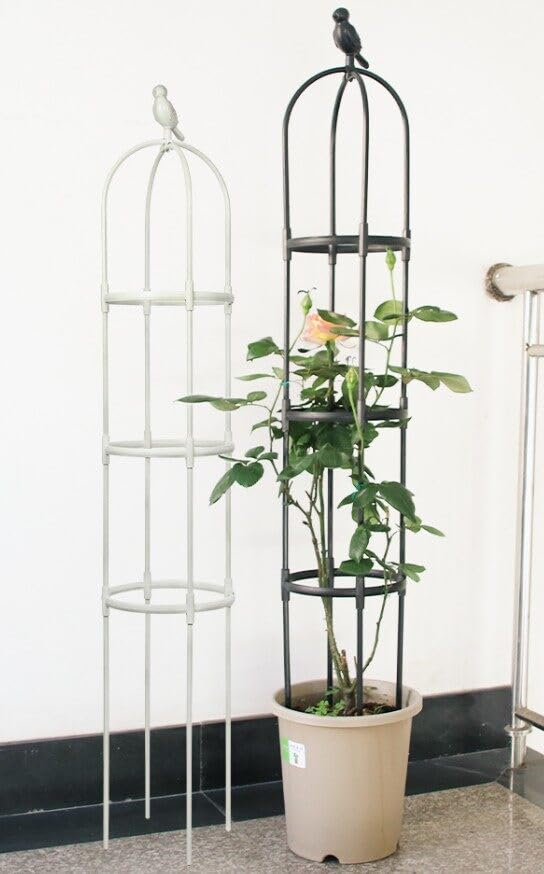 Climbing Vine Rack Rose Trellis Outdoor 120cm Home for Garden Balcony Durable Clematis Plants Plant Support Frame