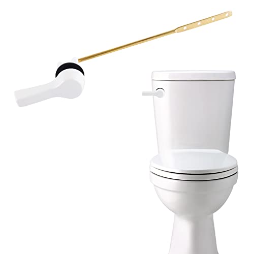 iFealClear 3 Inch Rubber Toilet Flappers Compatible with Gerber 99-788 & Universal Sold Brass Toilet Tank Flush Lever Replacement, High Performance- Long Lasting, Easy to Install, Blue & White