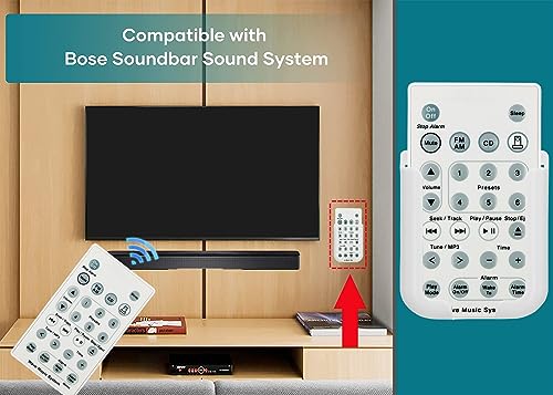 Replacement Remote Control Fit for Bose Wave SoundTouch Music Radio (SystemIII IV II I) AWRCC1 and AWRCC2