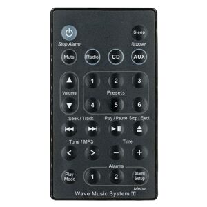 Replacement Remote Control Controller for Bose Wave Music System IV Audio System CD Player