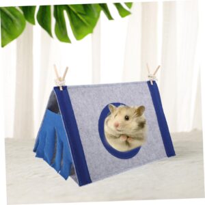 BESTOYARD 3pcs Hamster nest Guinea Pig House Bunny Hideout Hamster hut Bedding for Guinea Pigs Hamster Hideout Chinchilla Corner Hideout Hamster Tent Hideout Hanging Felt Cloth pet Small