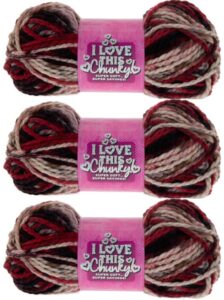 hobby lobby safari trek i love this chunky print yarn - set of 3