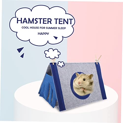 BESTOYARD 2pcs Hamster nest Chinchilla Bed Bunny Hideout Corner Hideaway Guinea Pig Chinchilla Corner Hideout Bedding for Guinea Pigs Warm Small Pet Animals Bed cage Hanging Felt Cloth