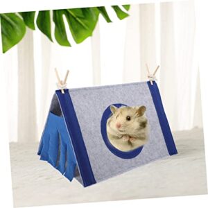 BESTOYARD 2pcs Hamster nest Chinchilla Bed Bunny Hideout Corner Hideaway Guinea Pig Chinchilla Corner Hideout Bedding for Guinea Pigs Warm Small Pet Animals Bed cage Hanging Felt Cloth