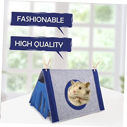 BESTOYARD 2pcs Hamster nest Chinchilla Bed Bunny Hideout Corner Hideaway Guinea Pig Chinchilla Corner Hideout Bedding for Guinea Pigs Warm Small Pet Animals Bed cage Hanging Felt Cloth