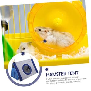 BESTOYARD 2pcs Hamster nest Chinchilla Bed Bunny Hideout Corner Hideaway Guinea Pig Chinchilla Corner Hideout Bedding for Guinea Pigs Warm Small Pet Animals Bed cage Hanging Felt Cloth