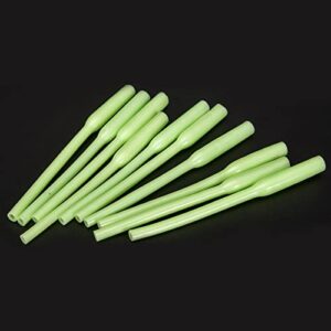 Anti-Bite Fishing Line, Sea Fishing Line Group with Reel Combo, 10pcs Fluorescent Tube Fishing Tackle Accessories, Tackle Braided Fishing Line, Fluorescent Fish Attracting Effect for Extra Visibility