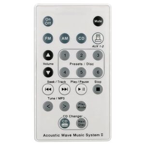 Replacement Remote Control for Bose Acoustic Wave Soundtouch Music Radio System IV III II AW-1 AW1 CD3000