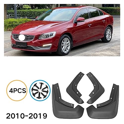 Car Mud Flaps Compatible with Volvo S60 2010~2019 Auto Mudflap Splash Guard Front Rear Mud Fender Mudguards Car Accessories Mudguard