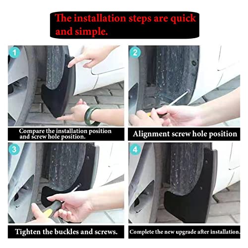 Car Mud Flaps Compatible with Volvo S60 2010~2019 Auto Mudflap Splash Guard Front Rear Mud Fender Mudguards Car Accessories Mudguard