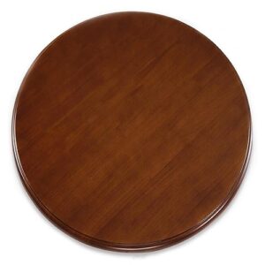 70cm-100cm lazy susan large wood dining table turntable,flat polished edge，premium round circular plate，perfect circle，tempered glass table top replacement (color : brown, size : 80cm(31.5in))