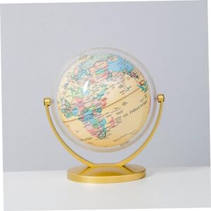 Hohopeti Universal Earth Instrument Desk Toys Mini Toys for Kids Retro Home Decor Revolving Globe 3d Interactive Children Globe Plastic Tellurion Globe Rotating Globe Decor Tabletop Craft