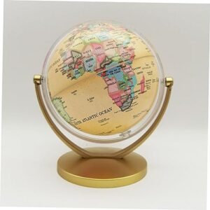 Hohopeti Universal Earth Instrument Desk Toys Mini Toys for Kids Retro Home Decor Revolving Globe 3d Interactive Children Globe Plastic Tellurion Globe Rotating Globe Decor Tabletop Craft